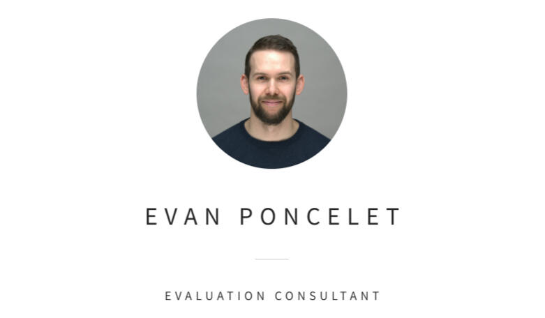 Evan Poncelet | Program Evaluation Consultant